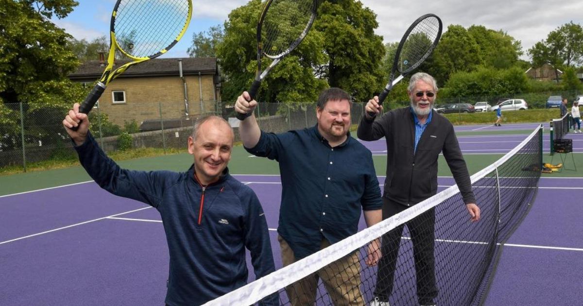 Tennis court resurfacing project serves up a winning result - High Peak ...